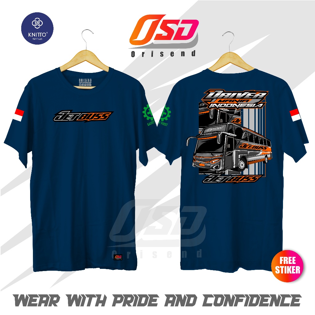 Jual Kaos Driver Jet Bus Desain Terbaru Bahan Katun Tebal Adem Dipakai ...