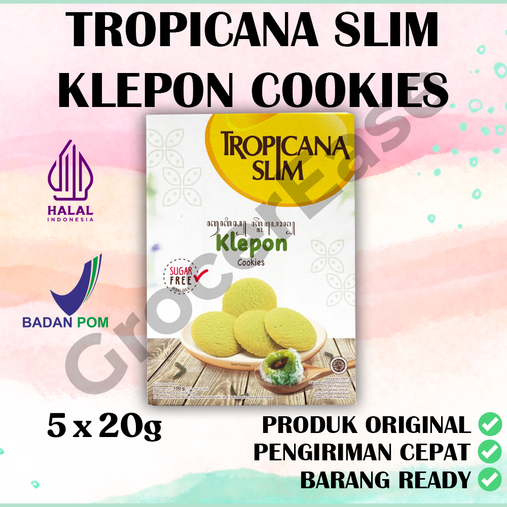 Jual Tropicana Slim Klepon Cookies 5 Sachet - Snack Biskuit Diet Rendah ...