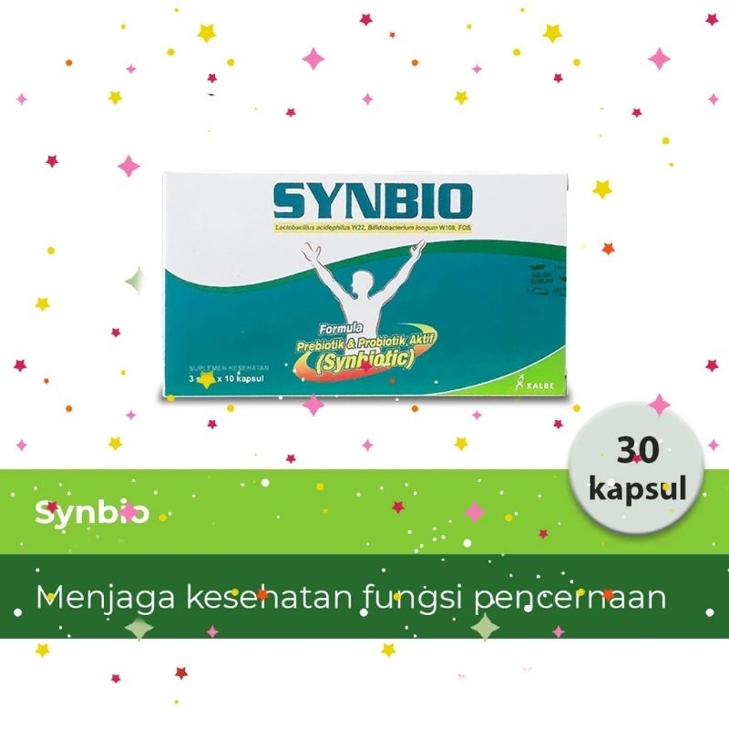 Jual SYNBIO 30 KAPSUL SUPLEMEN PROBIOTIK DAN PREBIOTIK DEWASA | Shopee ...