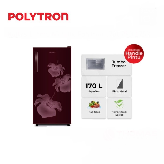 Jual Polytron PRB 175 R Kulkas 1 Pintu Kapasitas 170 liter #2405 ...