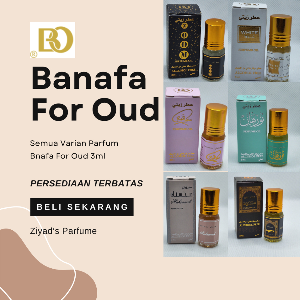Jual Parfum Banafa For Oud 3ml Semua Varian Original Banafa Import Saudi Arabia | Shopee Indonesia
