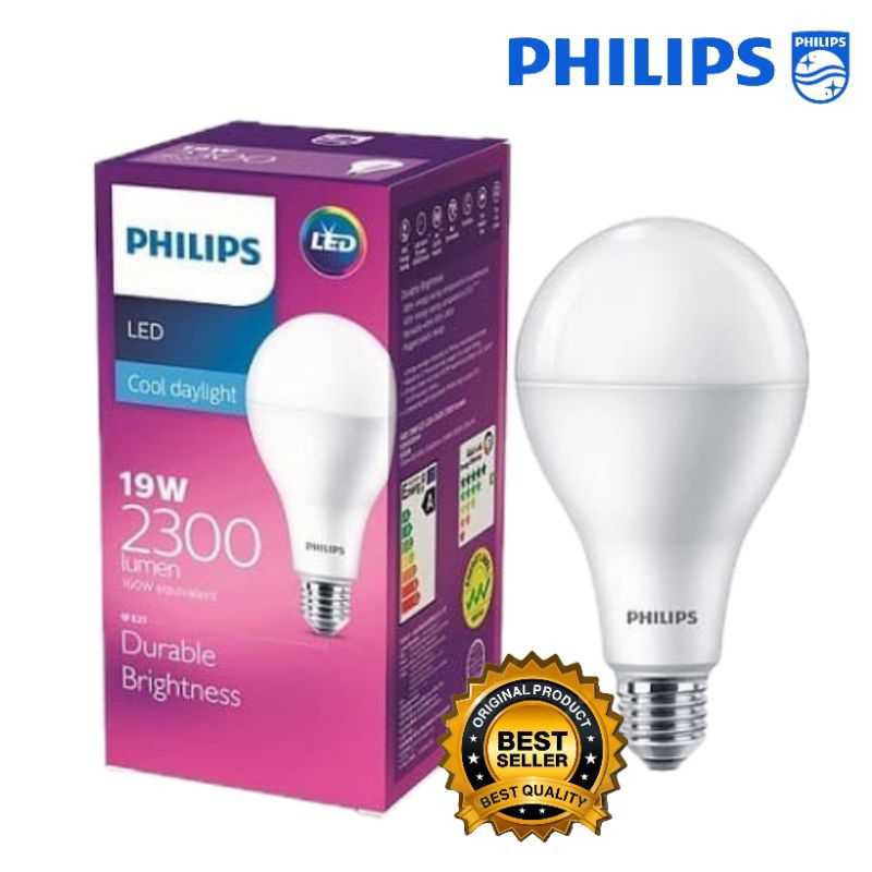 Jual Lampu LED philips BULB 19 Watt ,putih , cool Daylight , LED philips 19 Watt original ...