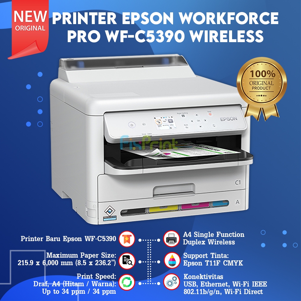 Jual Printer Epson WorkForce Pro WF-C5390 WFC 5390 Single Function ...