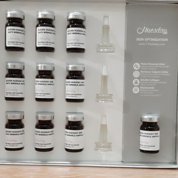 Jual ELEVEN HUESDAY ANTI WRINKLE AMPOULE 10 Vial Serum Wajah BPOM EGF ...