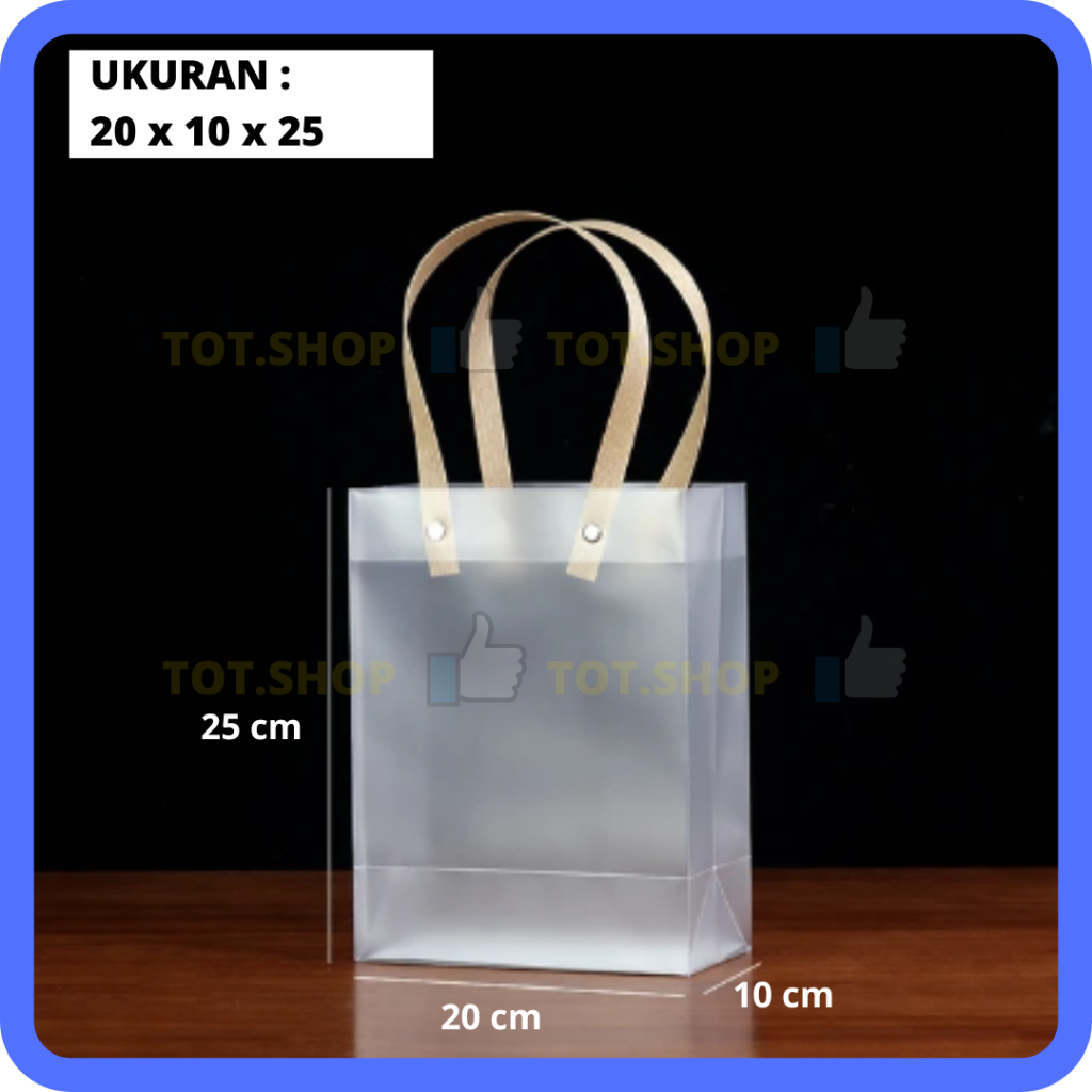 Jual Goodie Bag Transparan Froasted Gift Bags Tas Souvenir, Kado ...