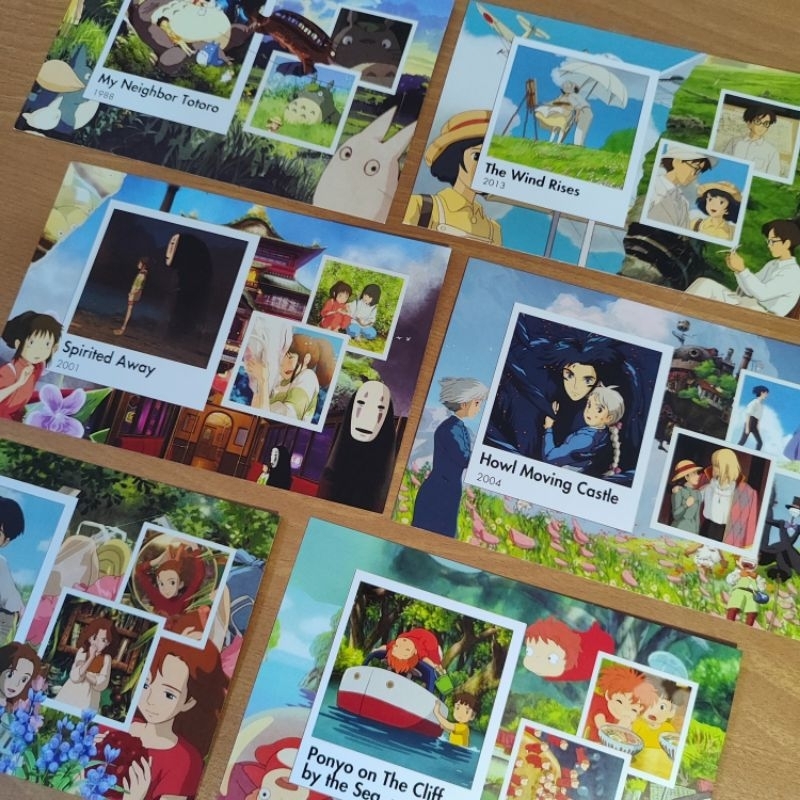 Jual Postcard Karakter Studio Ghibli / Kartu Pos Studio Ghibli | Shopee ...