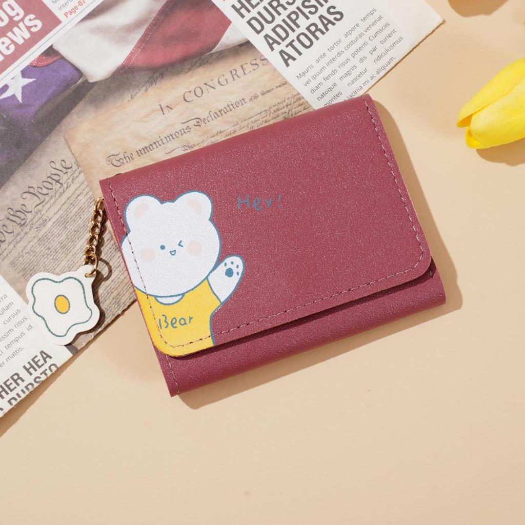 Jual DOMPET WANITA A86 DOMPET WANITA LIPAT MINI MOTIF ANIMAL LUCU TEDY ...