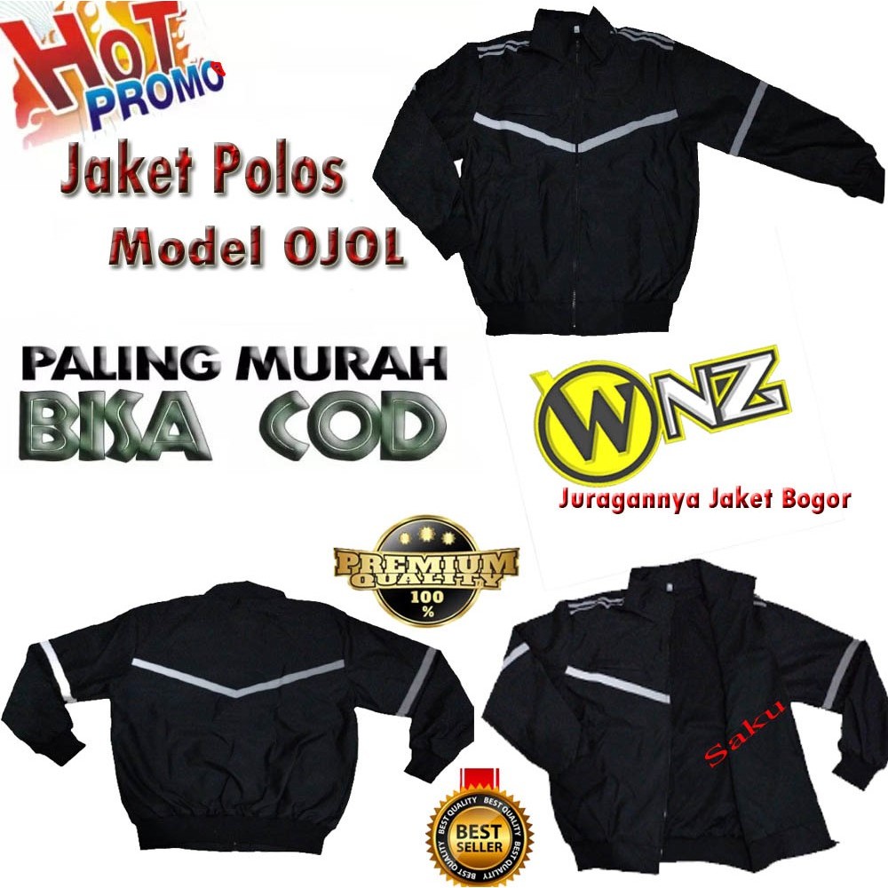 Jual PROMO!!! Jakeet Bomber Polos Hitam / Jakeet TERMURAH TERLARIS ...