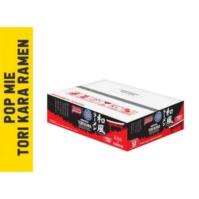 Jual POP MIE REGULER RAMEN KUAH RASA TORI KARA KEMASAN DUS ISI 12 PCS ...