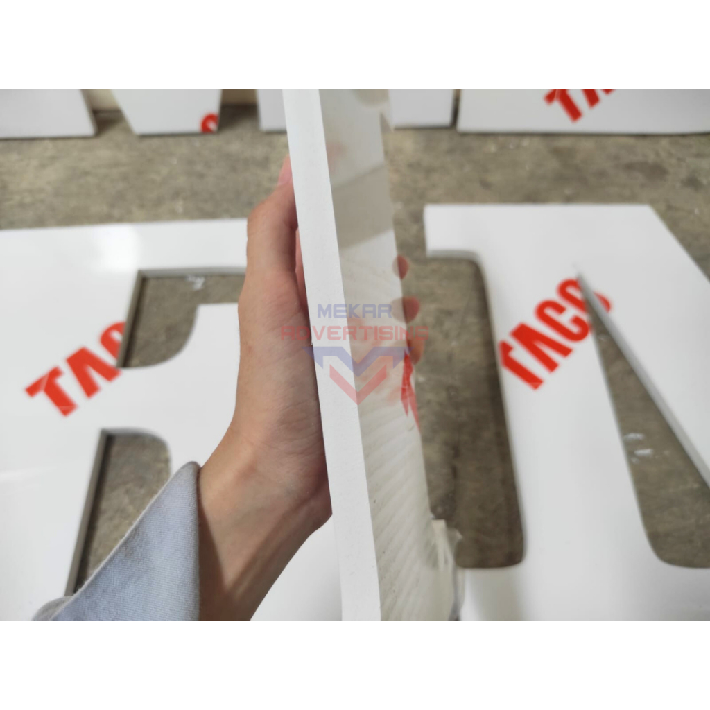 Jual HURUF TIMBUL PVC 40CM TEBAL 12MM | Shopee Indonesia