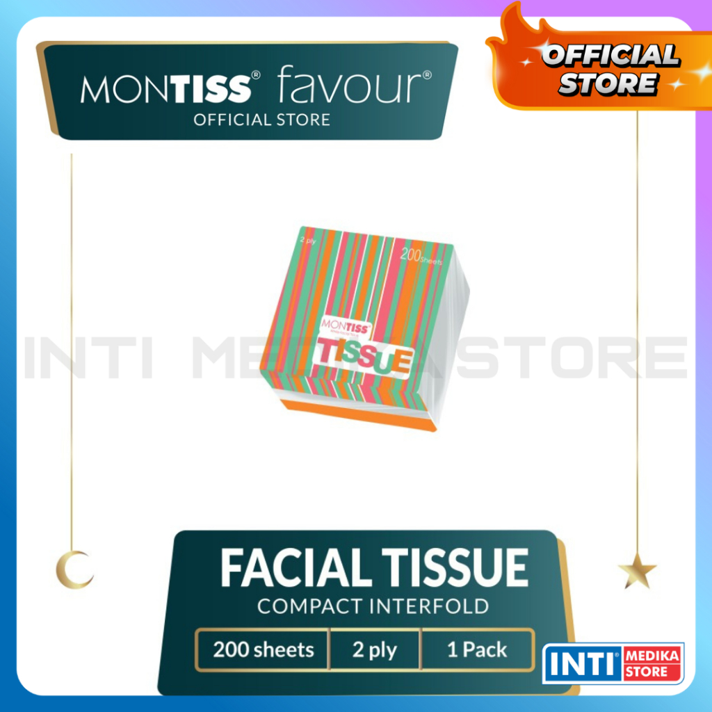 Jual MONTISS - Facial Tissue POP UP 200s 2ply | Tisu Wajah Muka Compact ...