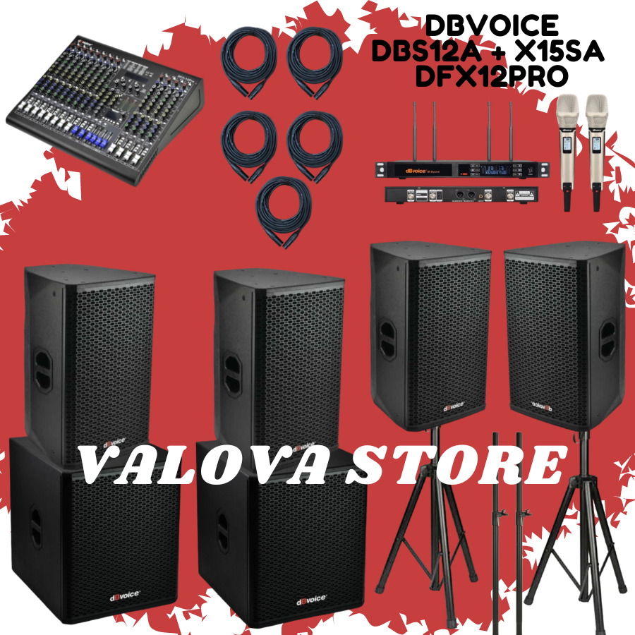 Jual Paket 19 soundsystem outdoor dbvoice DBS12A + X15SA + mixer DFX12 ...