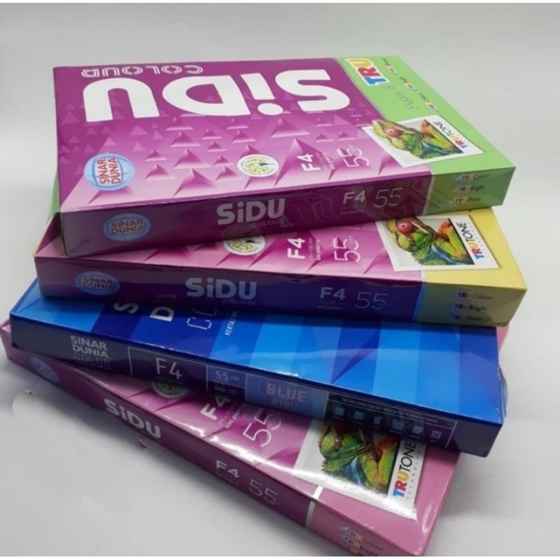 Jual Kertas HVS F4 Folio Warna Sidu Colour Multi Purpose Paper | Shopee Indonesia