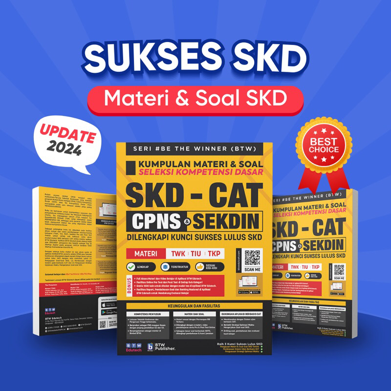 Jual Buku Kumpulan Materi & Soal Seleksi Kompetensi Dasar (SKD) - CAT ...