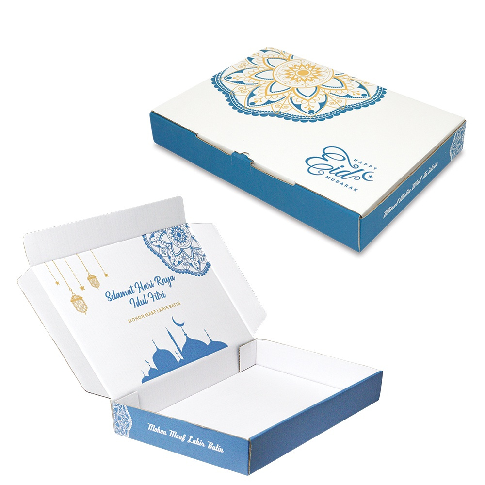 Jual ( 1 pcs ) Box Parcel Jinjing Lebaran Eid Mubarak Kardus Parcel ...