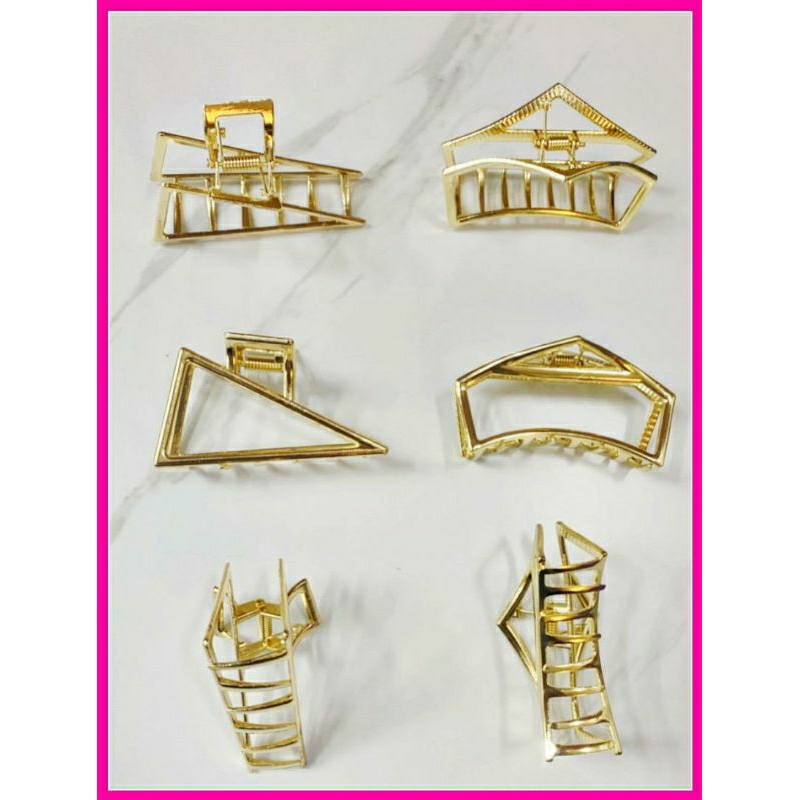 Jual JEPITAN JEPIT RAMBUT KOREA PREMIUM METAL EMAS GLOSSY MATTE ...