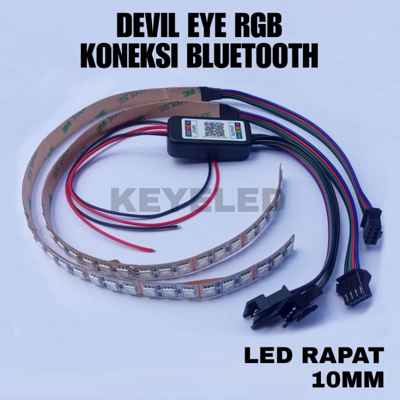 Jual KEYELED LAMPU LED DEMON RGB / DEVIL RGB KONEKSI BLUETOOTH LED ...