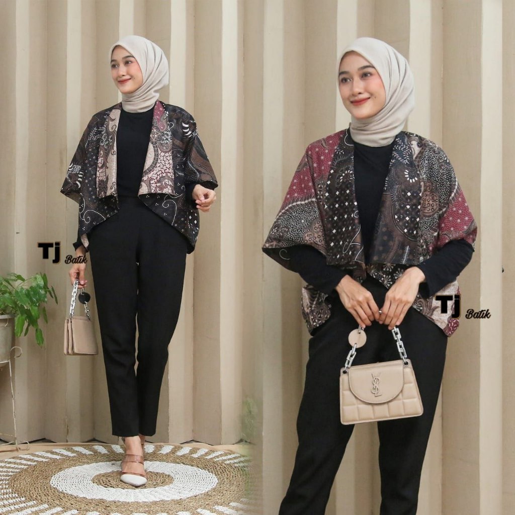 Jual Outer Batik Wanita Dua Motif Bolak Balik Batik Wanita Bolero ...