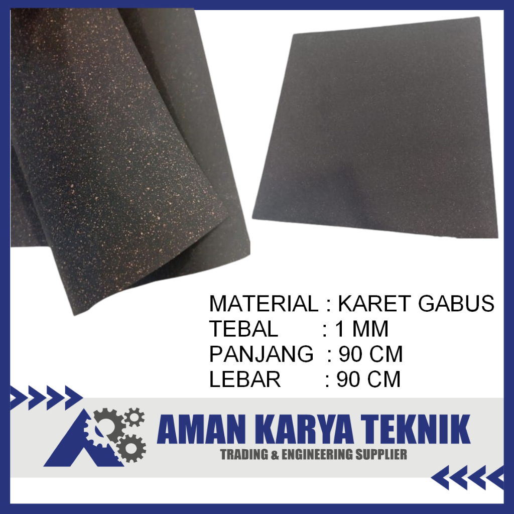 Jual Karet Gabus lembaran ( Rubber Cork Sheet ) 1 mm x 90 cm x 90 cm ...