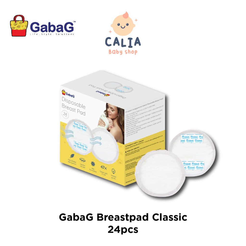 Jual GabaG - Breastpad Classic isi 24pcs - Calia Baby Shop | Shopee ...