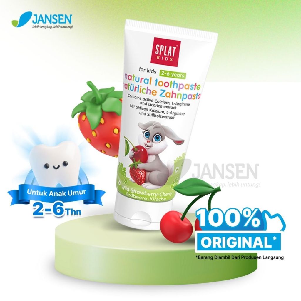 Jual SPLAT Kids Series Toothpaste - Pasta Gigi 50ml Rasa Strawberry ...