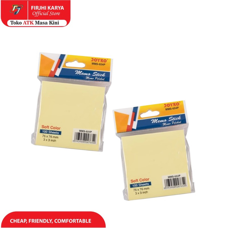 Jual Memo Stick Note Joyko MMS-P/Penanda Buku (Kuning Pucet) | Shopee ...