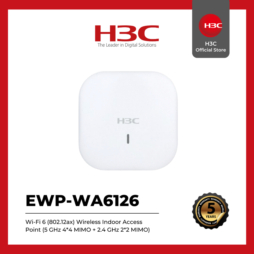 Jual H3C EWP-WA6126 Wi-Fi 6 802.11ax 5374Mbps Indoor Wireless Access Point | Shopee Indonesia