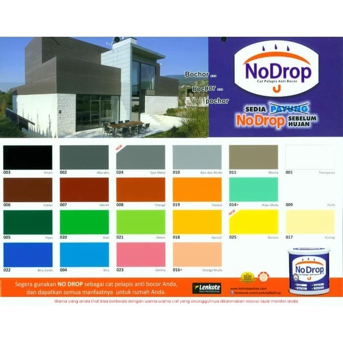 Jual NO DROP Cat Pelapis Anti Bocor / Waterproofing 1kg | Shopee Indonesia