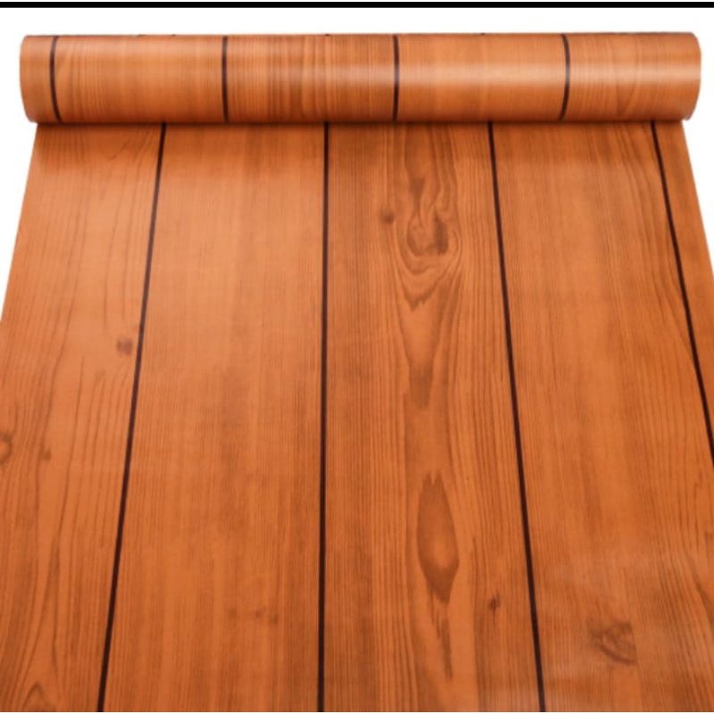 Jual Wallpaper Motif Kayu Panel Wallpaper Motif Kayu 10 Meter x 45 cm ...