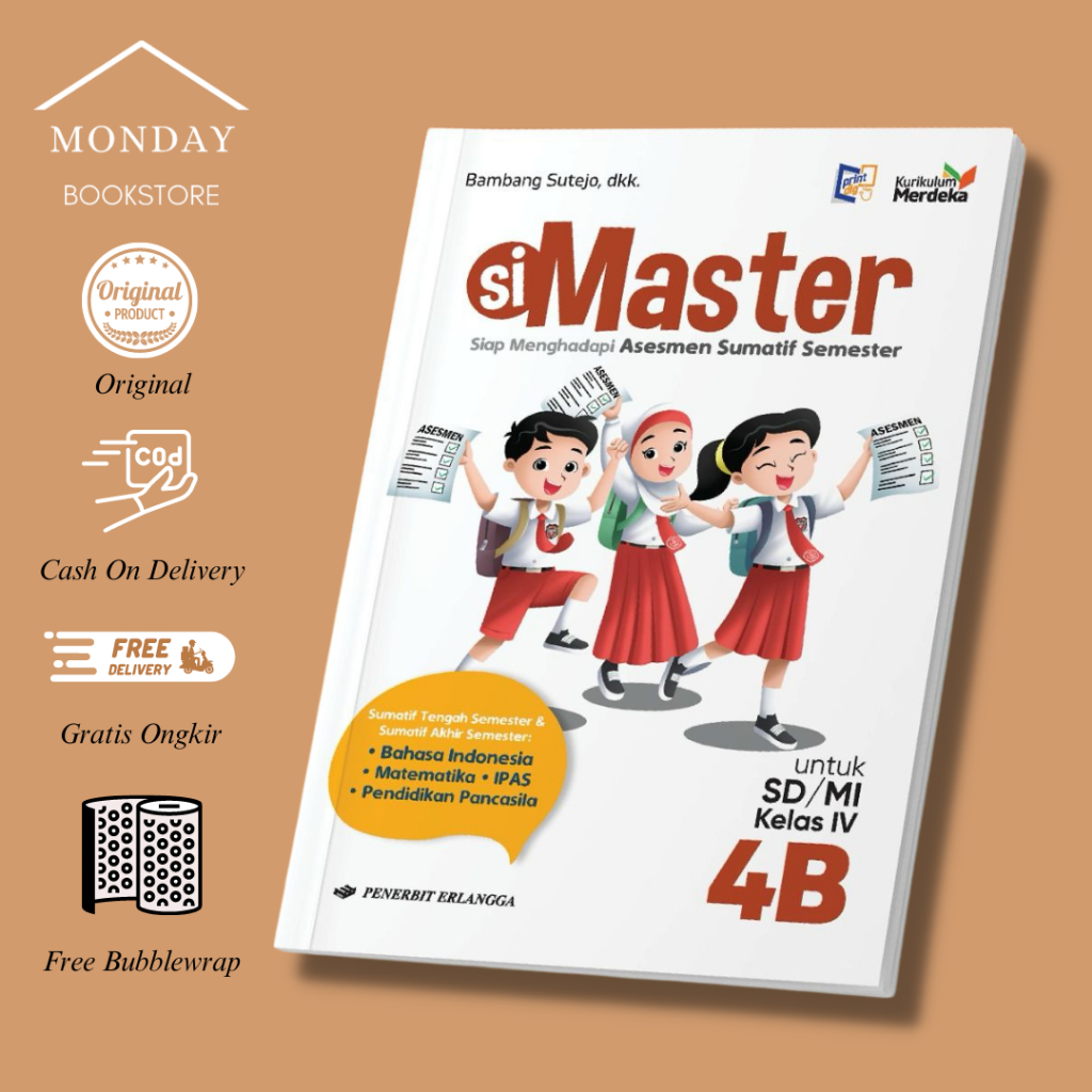 Jual SIMASTER UNTUK SD/MI JL.4B/KM by BAMBANG SUTEDJO, DKK | Shopee ...