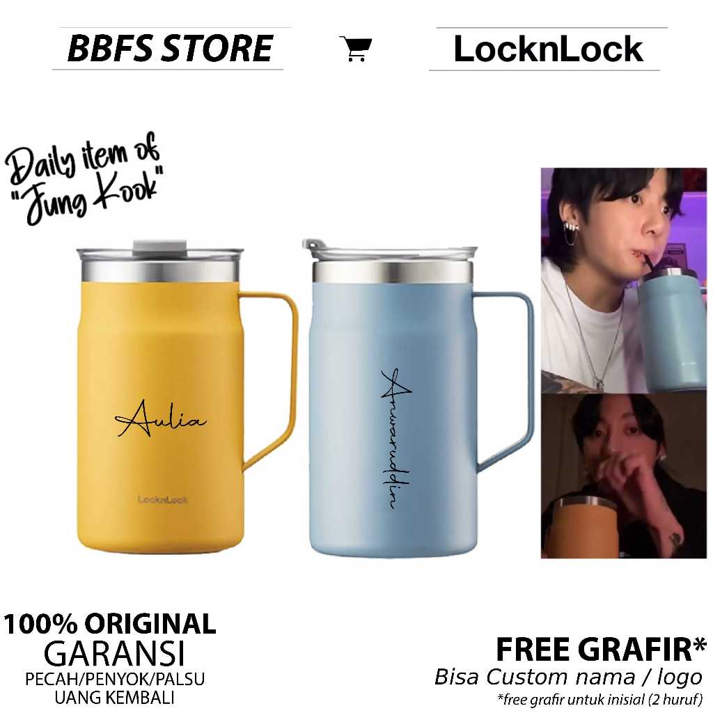 Jual LocknLock Tumbler Metro Mug 600ml // Jungkook Edition LocknLock ...