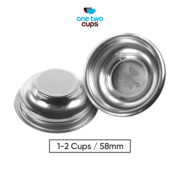Jual One Two Cups Filter Basket Portafilter Non-Pressurize Single Wall ...