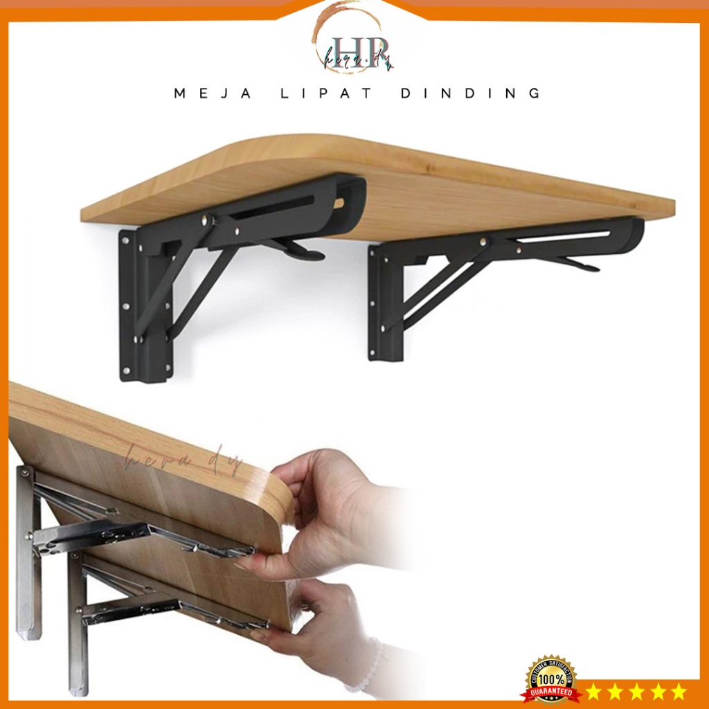 Jual Meja Lipat Dinding Ukuran 60x40 cm / 80x40 cm Tempat Belajar Meja ...