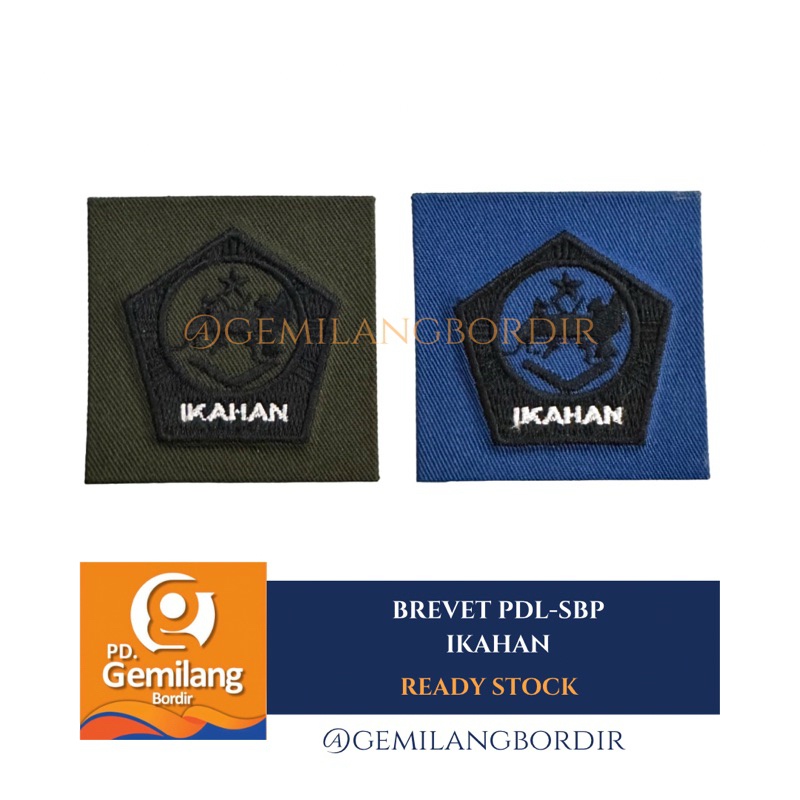 Jual Brevet Wing IKAHAN TNI-AU | PDL-SBP | Atribut Brevet Wing Bordir ...