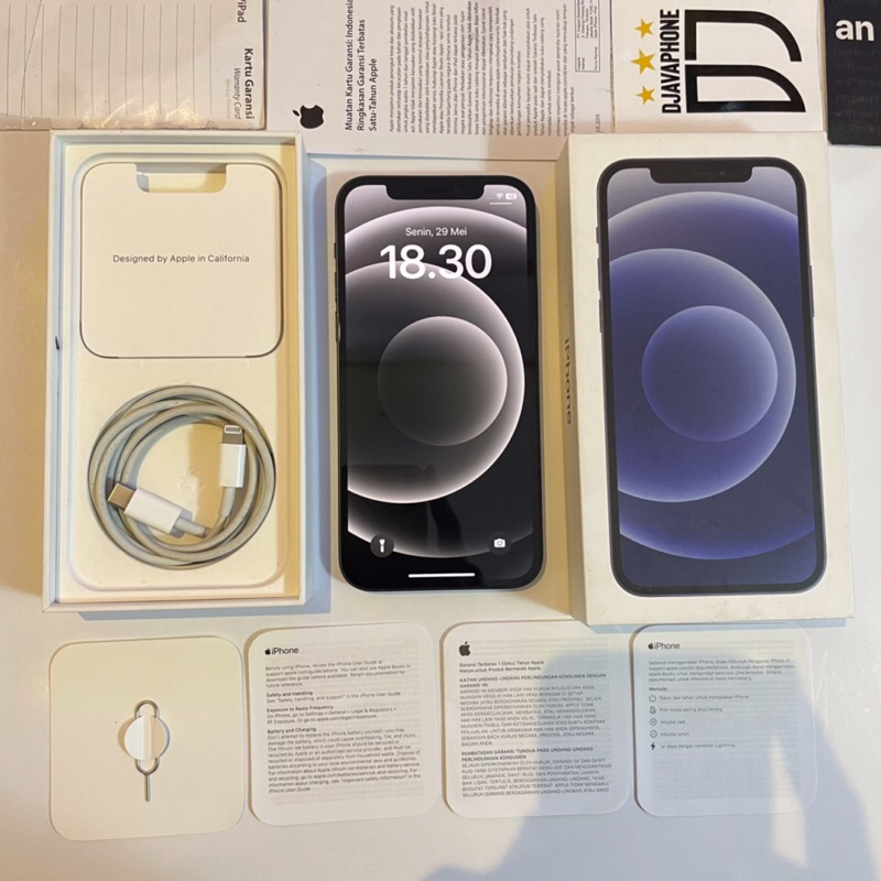 Jual iPhone 12 Black 128GB Ex iBox Resmi | Shopee Indonesia