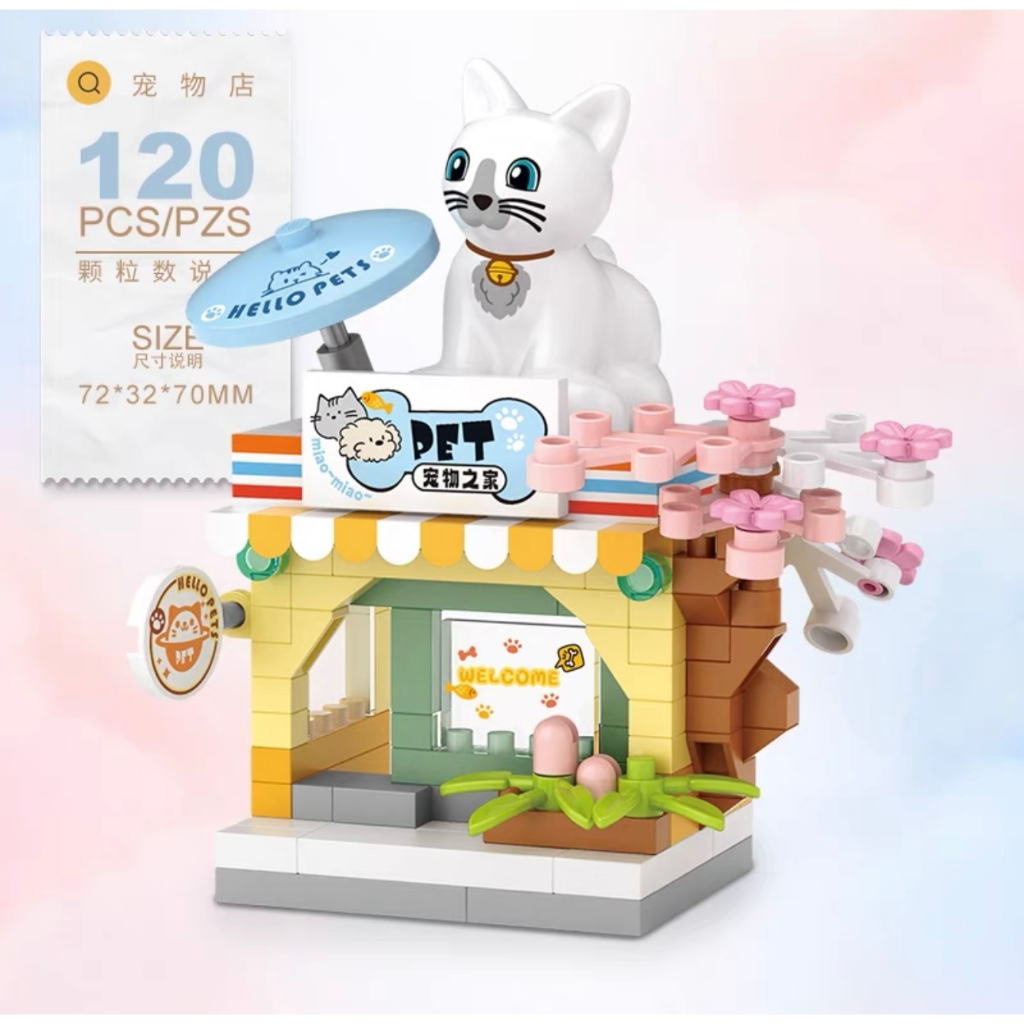 Jual Building Blocks Animal DIY Blok Mainan Hewan Balok Susun Kecil ...