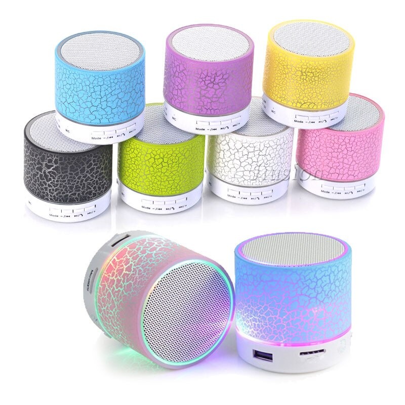 Jual Speaker portable mini bluetooth led super bass music box | Shopee ...