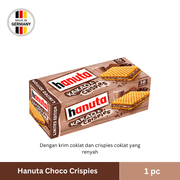 Jual Ferrero Hanuta Kakao & Crispies - Limited Edition (Wafer Coklat ...