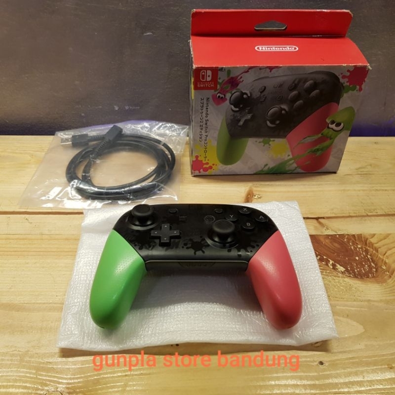 Jual Nintendo Switch Pro Controller Splatoon 2 Edition Splaton Original ...