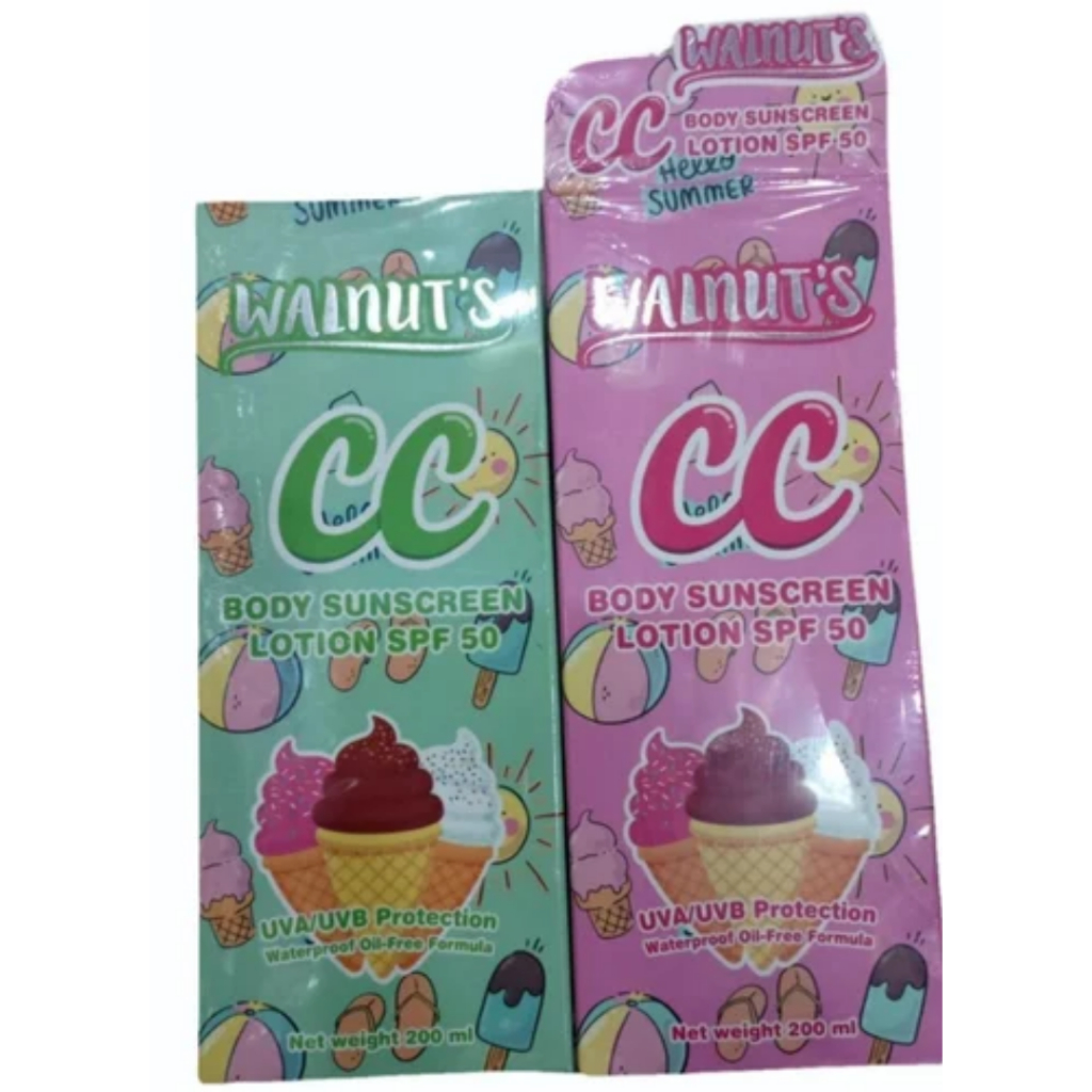 Jual AD WALNUTS CC BODY SUNSCREEN LOTION SPF 50 PA+++ - WALNUT DD BODY ...