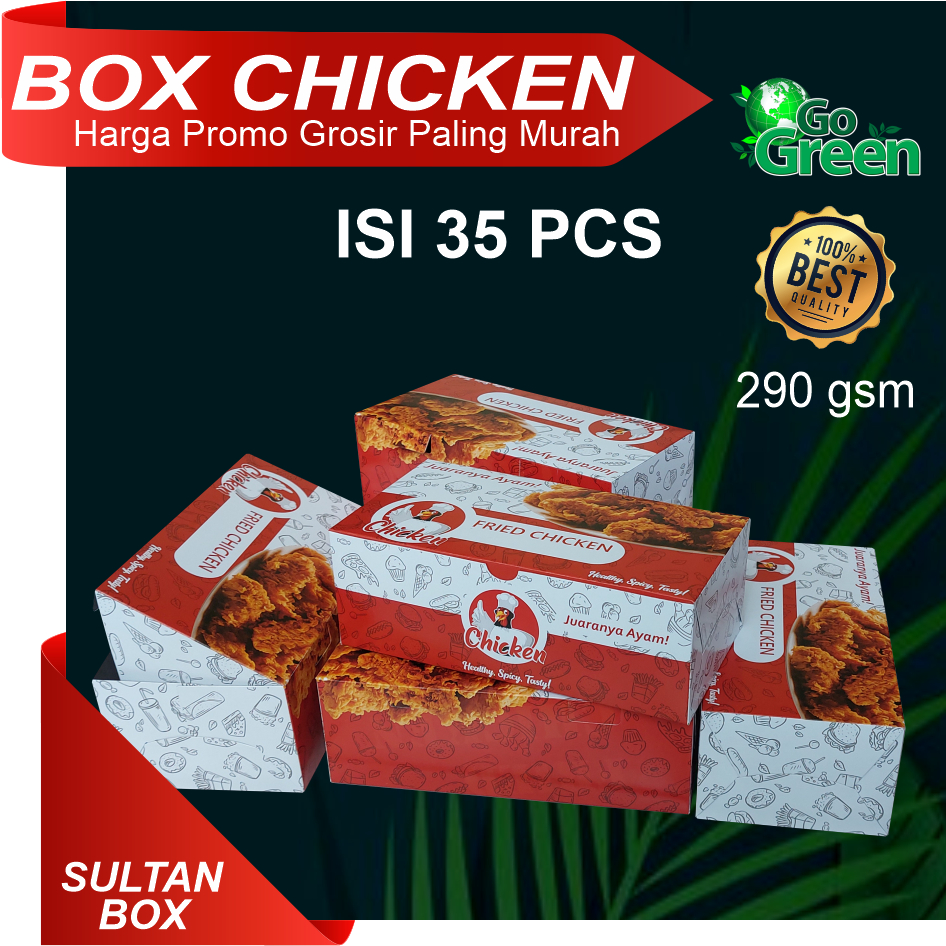 Jual DUS BOX FRIED CHICKEN (35 PCS) BOX KFC DUS AYAM GORENG BOX FRIED ...