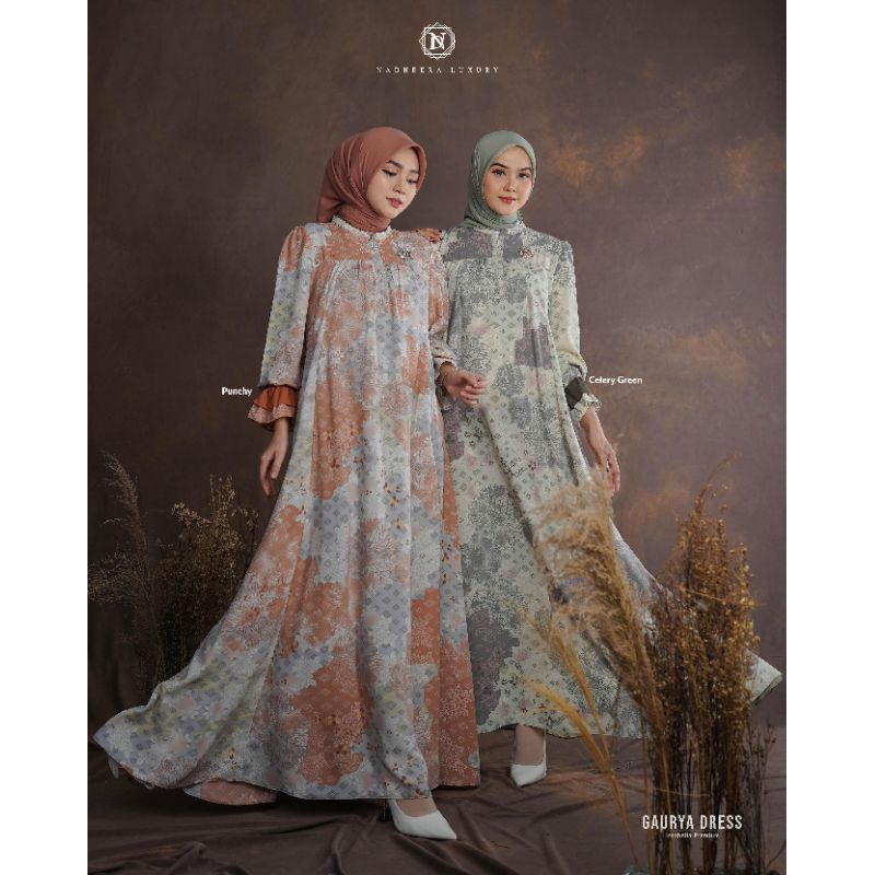 Jual NEW KATALOG FEBRUARI24!! GAURYA DRESS - NADHEERA LUXURY | Shopee Indonesia