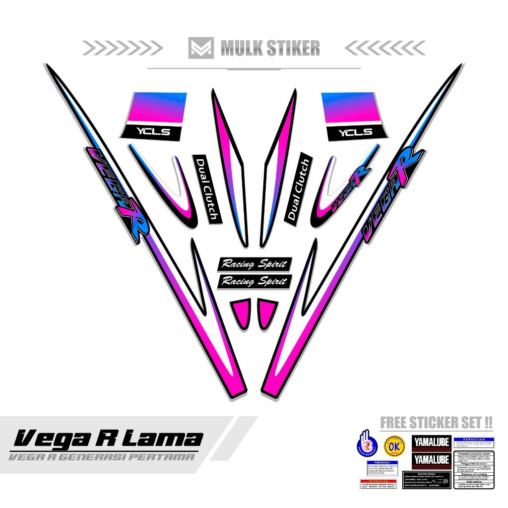Jual STRIPING VEGA R LAMA MOTIF 7 / STIKER VEGA R OLD / STIPING VEGA R ...