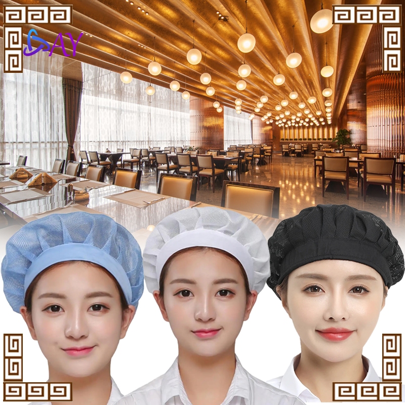 Jual Topi Chef Koki/Airnet Topi Kain /Hair Net Jaring/Topi Koki Jala ...
