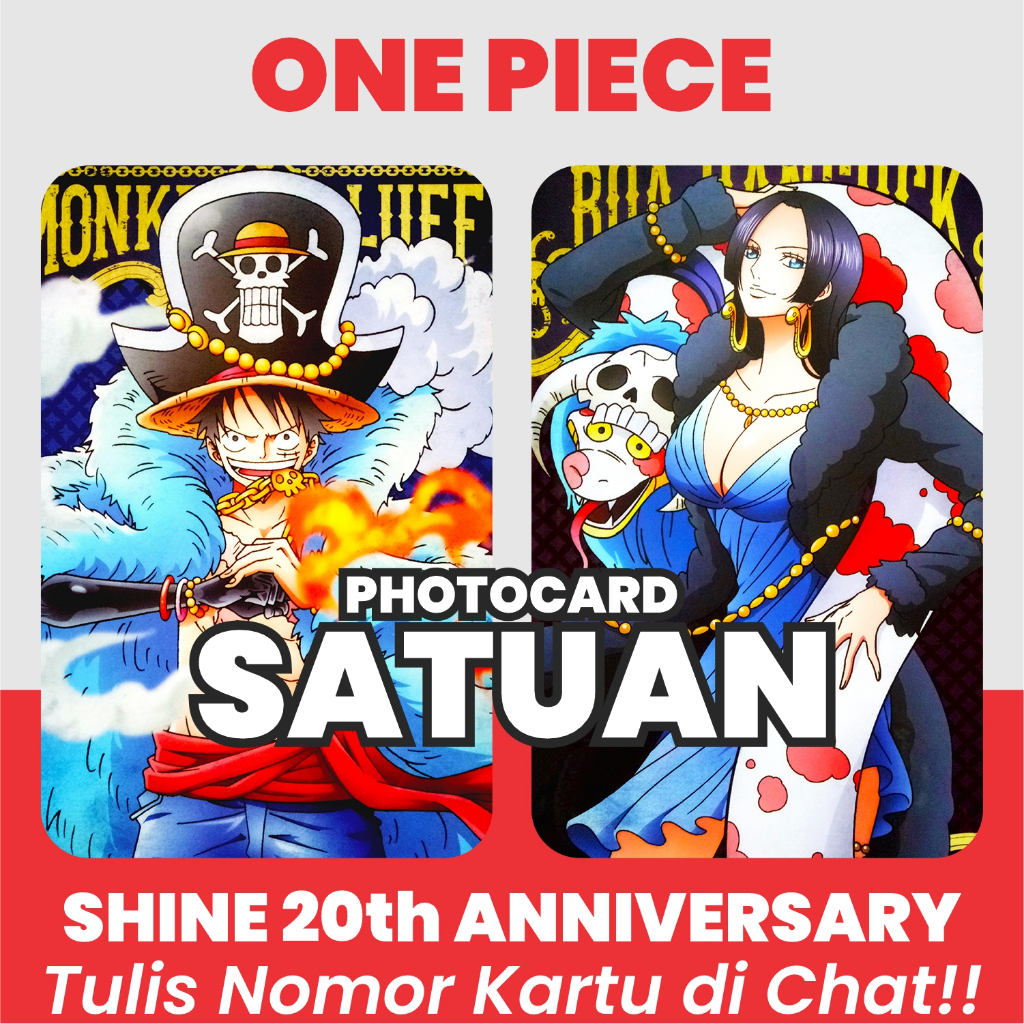 Jual One Piece Photocard Shine 20th Anniversary | Shopee Indonesia