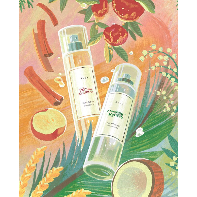 Jual [DECANT/SHARE] HMNS Hair & Body Mist - Coconut Refresh | Pomme d ...