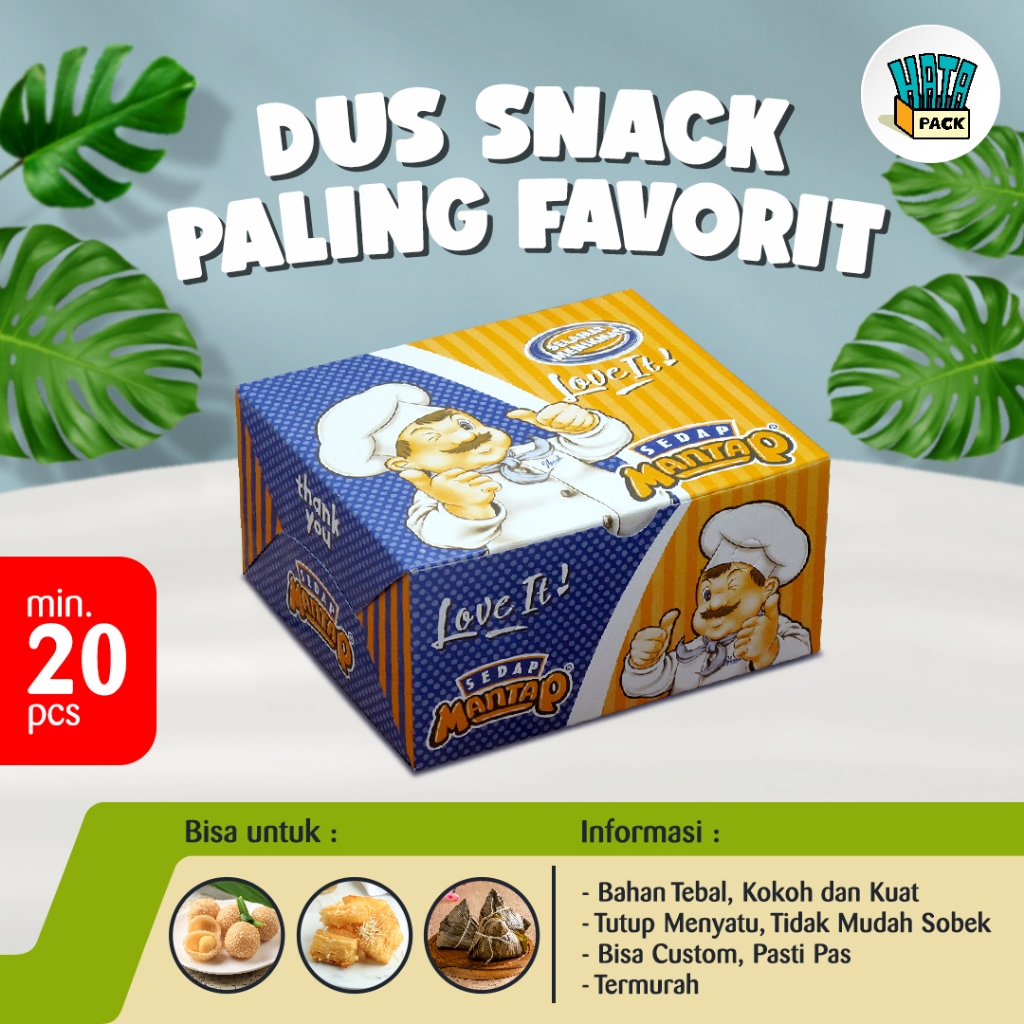 Jual Dus Snack Sedap Mantap / Box Snack Sedap Mantap Ukuran 12 x 14 ...