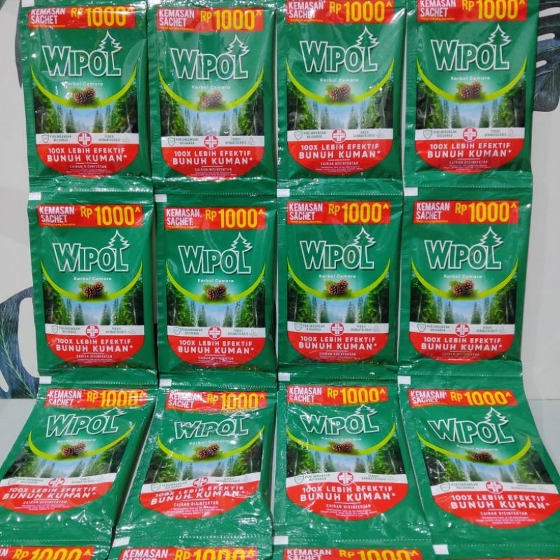 Jual Wipol sachet kemasan 1000 isi 12pcs/wipol/Wipol cemara | Shopee ...