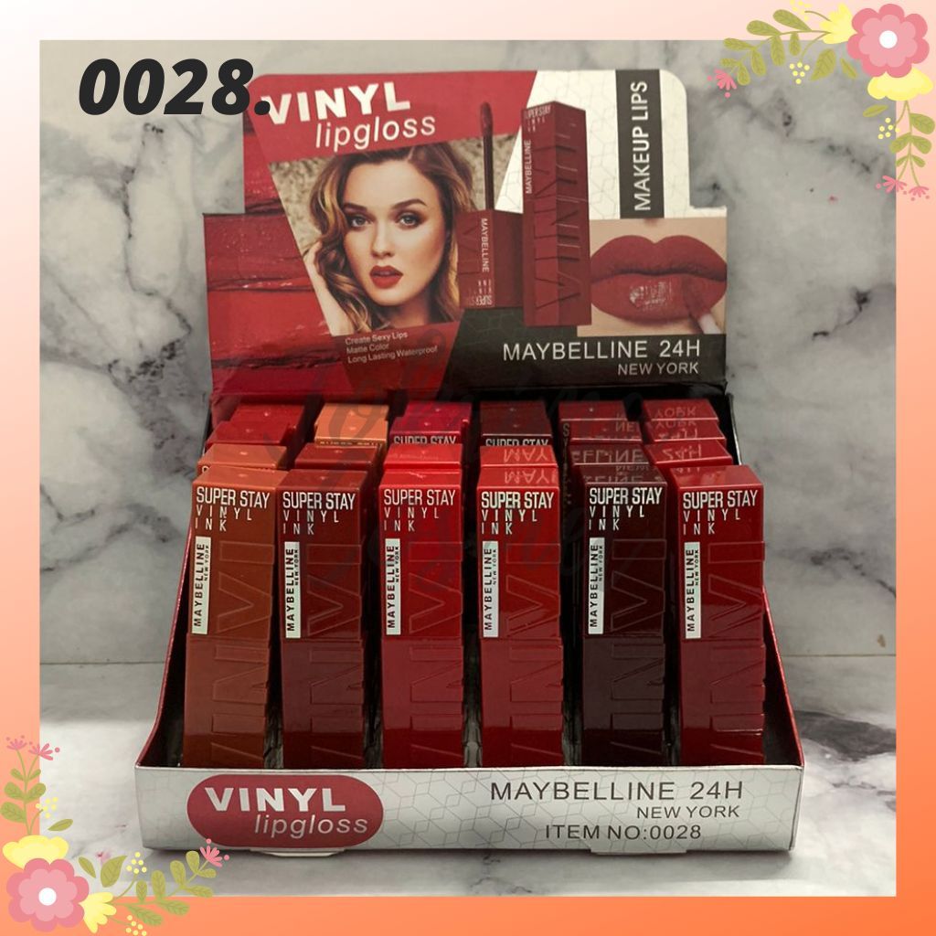 Jual [LUSINAN] Lipcream Barcode SUPER STAY INK Box Merah (BARCODE ...