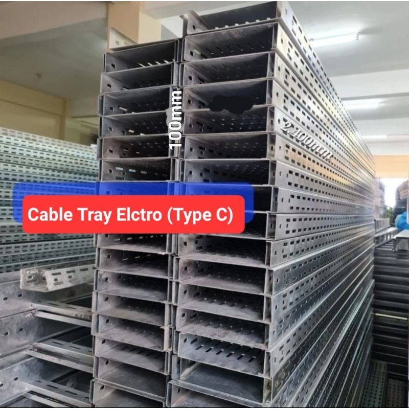 Jual Kabel Tray 100x100x2400mm Tipe C dan U Electro/Hotdip Galvanis ...
